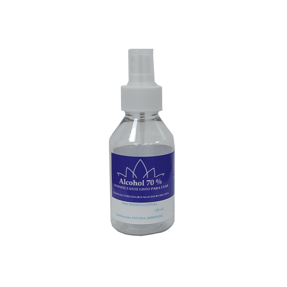 ALCOHOL AL 70% X 120 mL – INSUMOS MEDICOS ON LINE