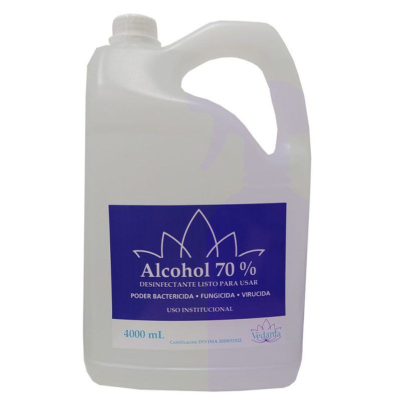 ALCOHOL AL 70% X 4000 mL – INSUMOS MEDICOS ON LINE